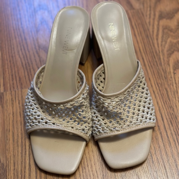 Nine West | Shoes | Heeled Slippers | Poshmark